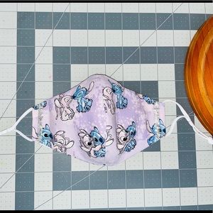Hand Crafted | Accessories | Disney Stitch And Angel Face Mask Glam ...